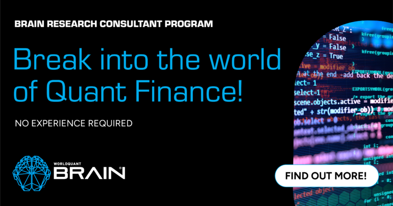 Break into the World of Quant Finance with WorldQuant BRAIN